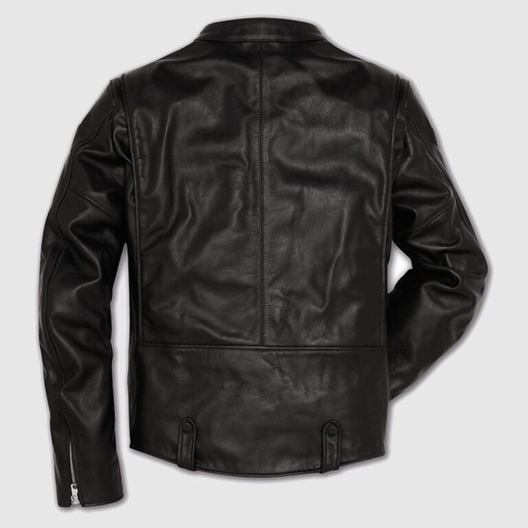Black Café Racer Leather jacket