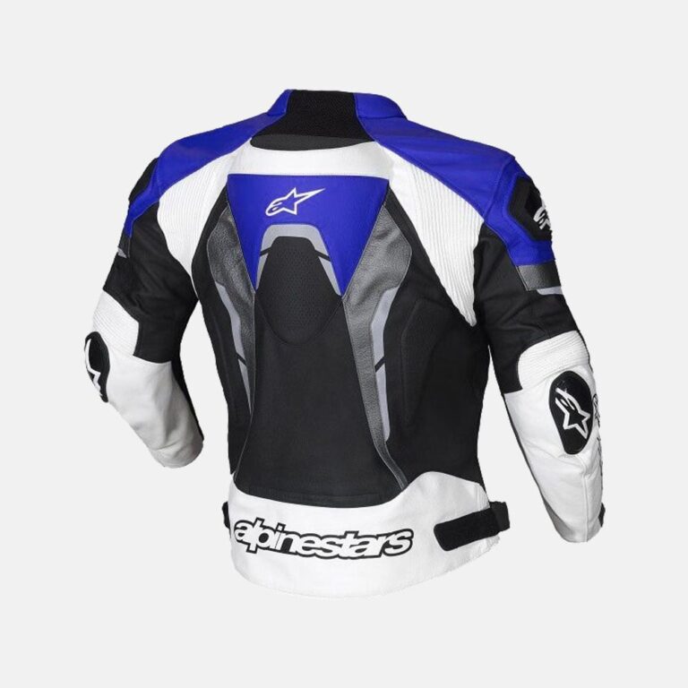 Alpinestars Blue Croes Celer Leather Motorcycle Motogp Jacket