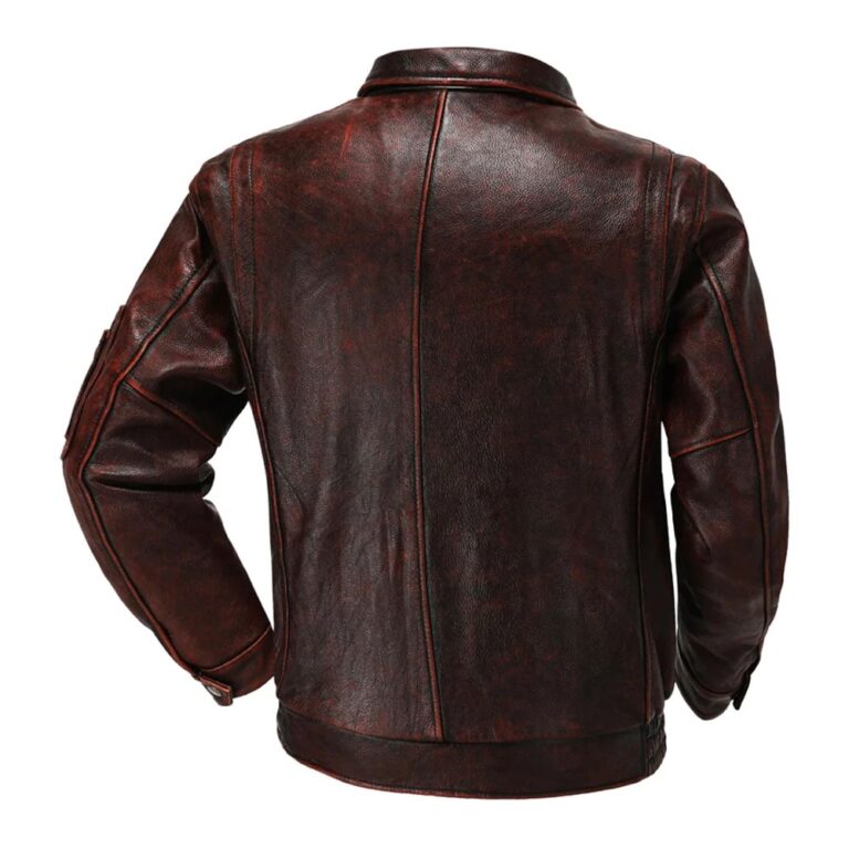 Mens Air Force Flight Genuine Leather Bomber Jacket